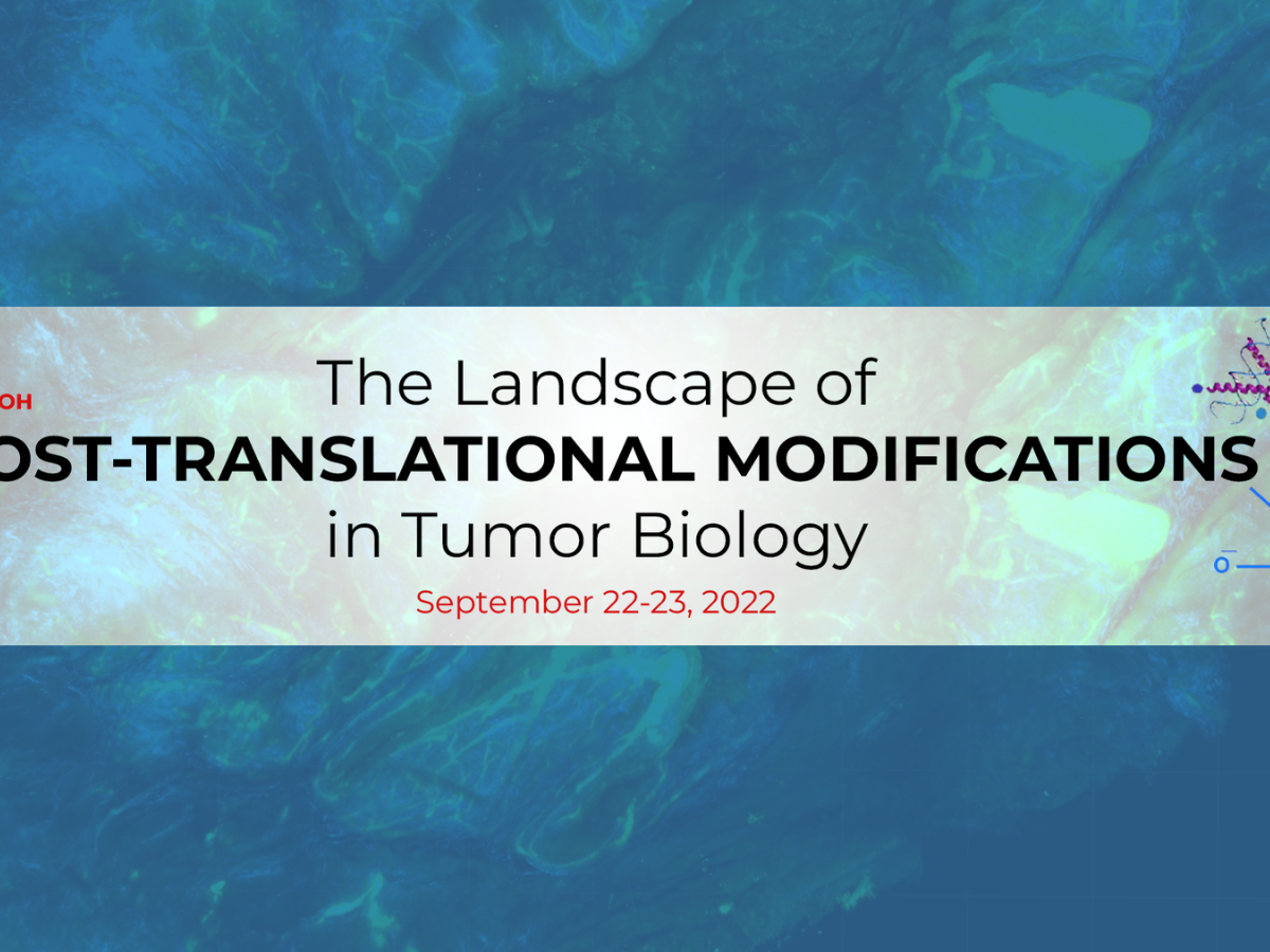 The Landscape of PTMs in Tumor Biology Workshop - NCI